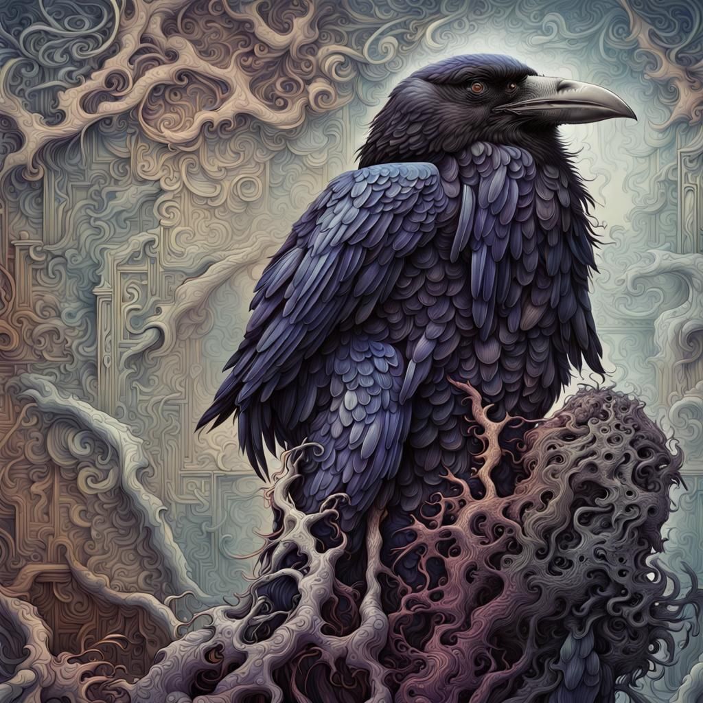 4d weird unshaven haven raven which is devastated by the complexity of ...