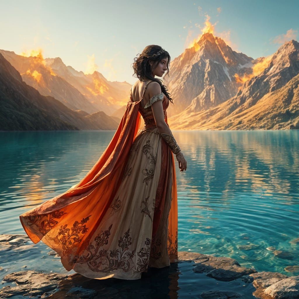 fire and water good princess - Regal Princess Amidst Fiery M...