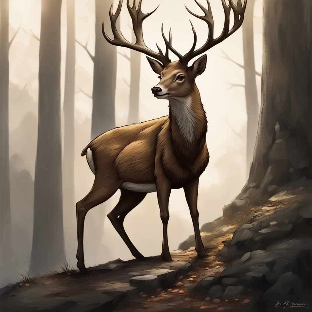 2 Samuel 22:34 He makes my feet like the feet of a deer; - AI Generated ...