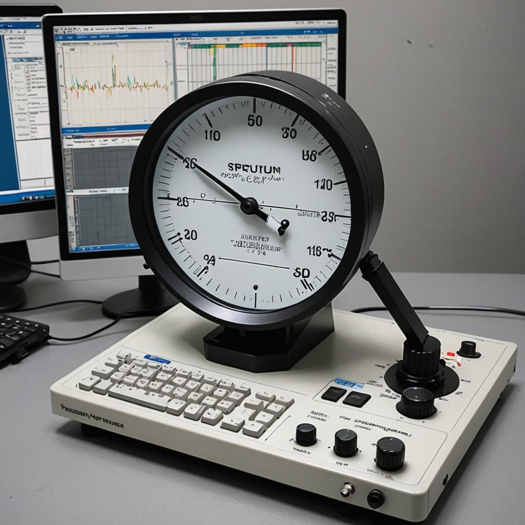 analog spectrum analysis display readout and scope magnifier, graphical ...
