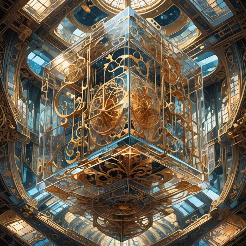 music cube, music notation - AI Generated Artwork - NightCafe Creator