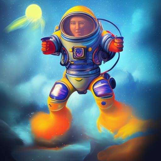 The GOOD Mr. Space Mission Guard - AI Generated Artwork - NightCafe Creator