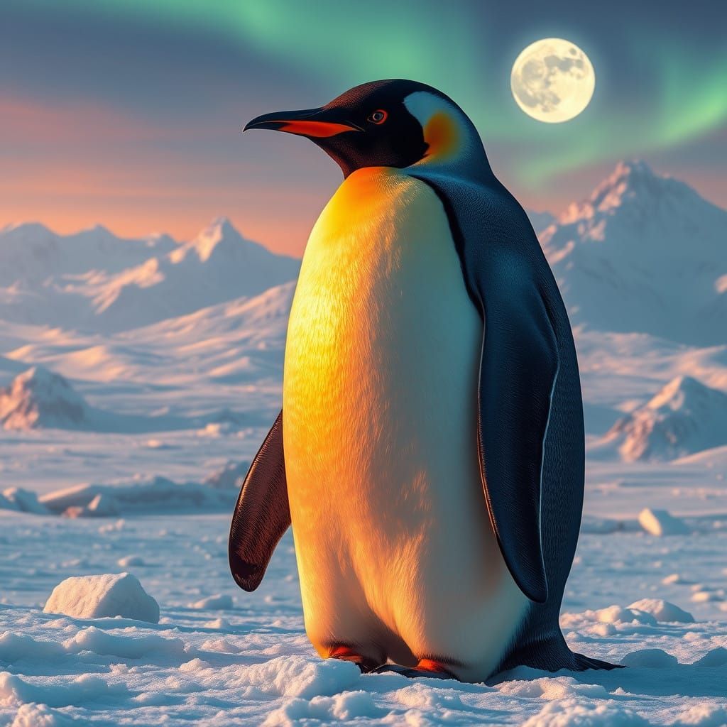 a penguin that looks like earth - Ethereal Penguin Embarks o...