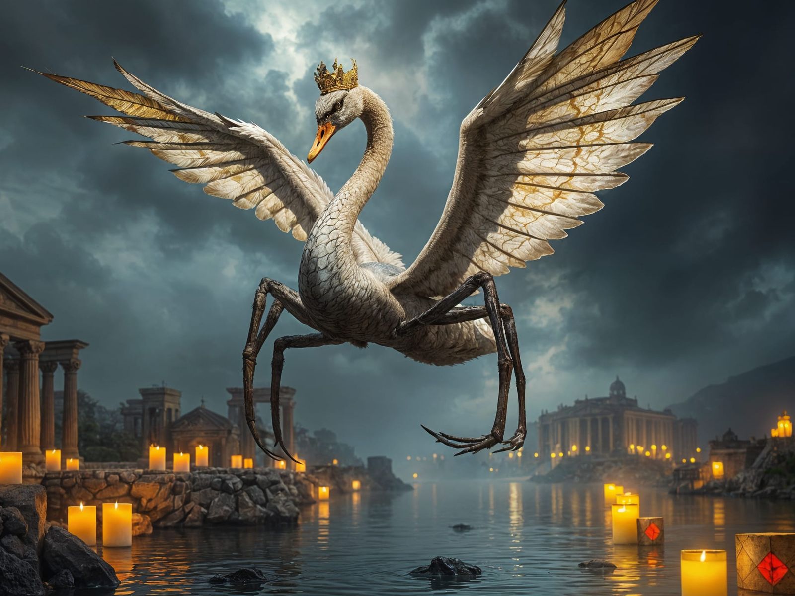 The Spider Swan King takes over the city