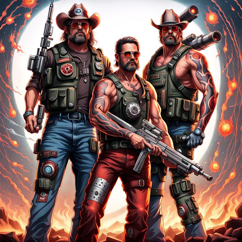 Anatomically accurate Redneck cyborgs from hell - AI Generated Artwork ...