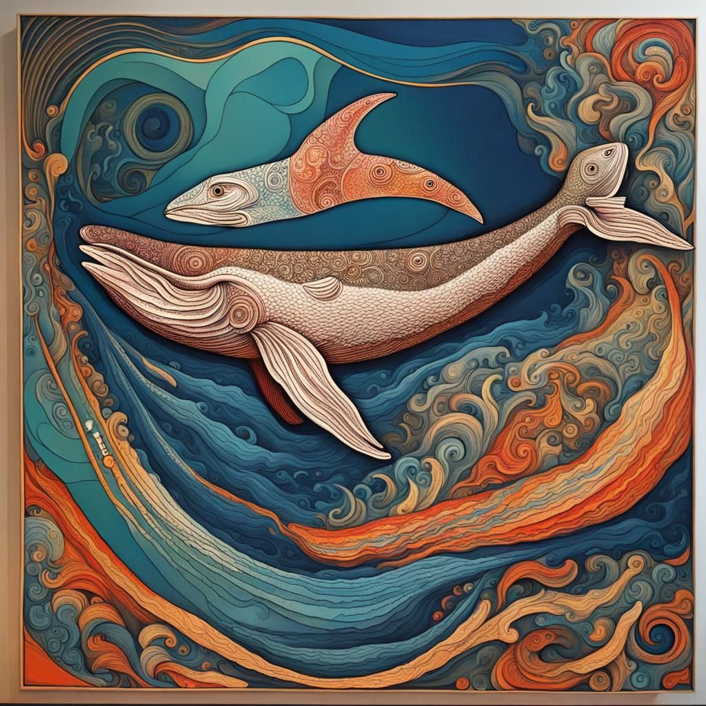 Biblical, Jonah and the whale - AI Generated Artwork - NightCafe Creator