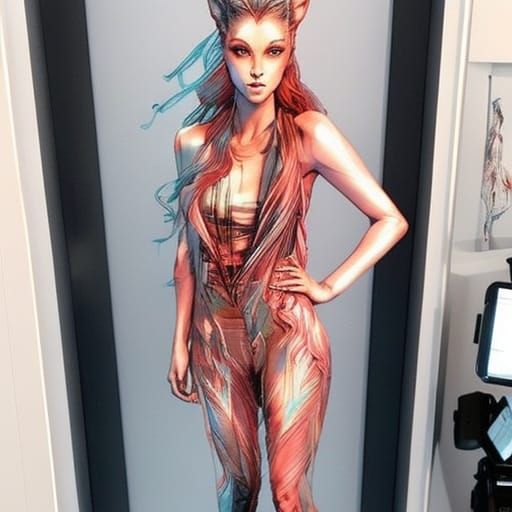 "Eight adorable kittens, Carne Griffiths, Lou Xaz, WLOP, intricately detailed concept art, 3d ...