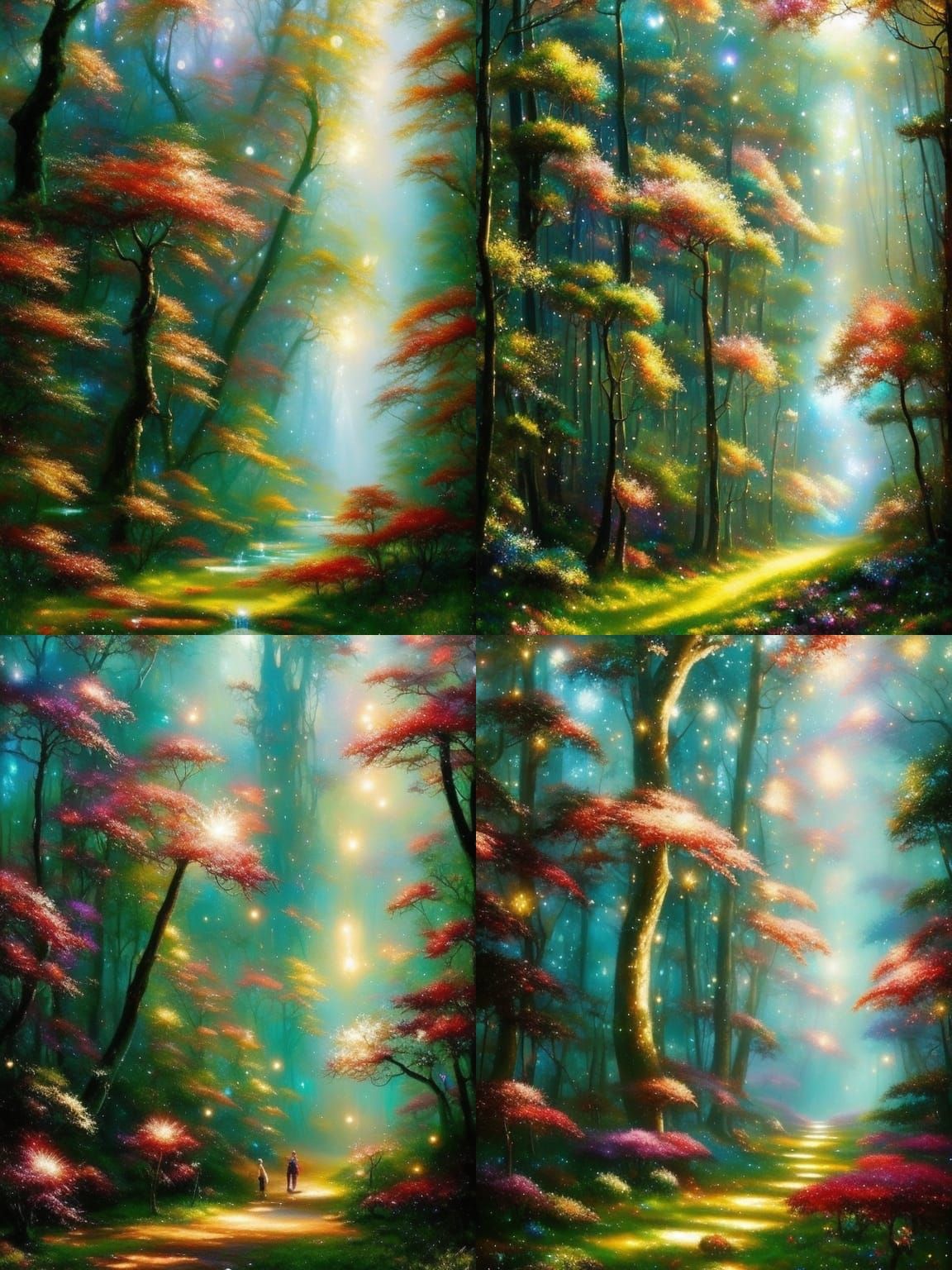 sparkles, glitter, glittering particles, sparkling Enchanted Forest ...