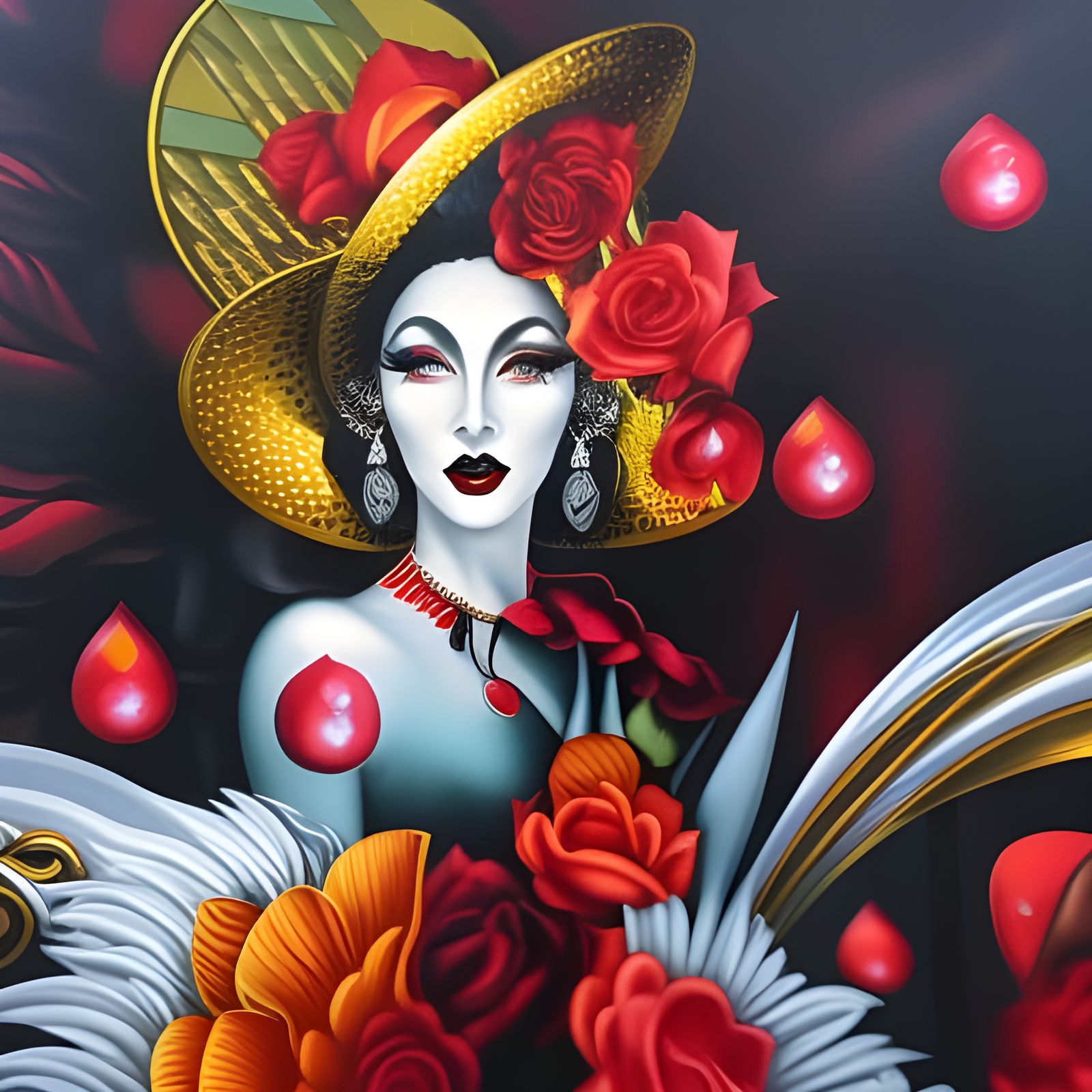 Beautiful Vampire Queen - AI Generated Artwork - NightCafe Creator