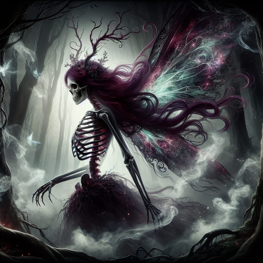 Haunted Fae - AI Generated Artwork - NightCafe Creator