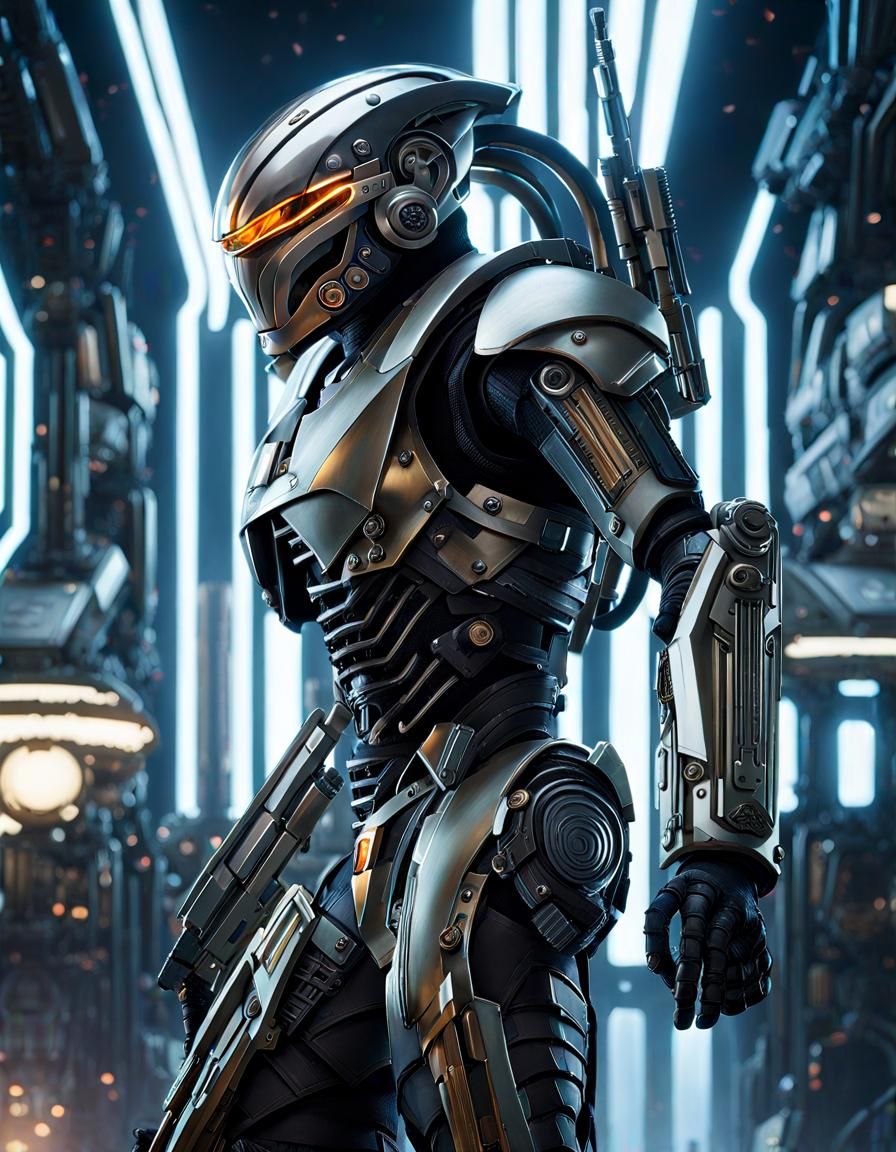 Alien Cyborg - AI Generated Artwork - NightCafe Creator