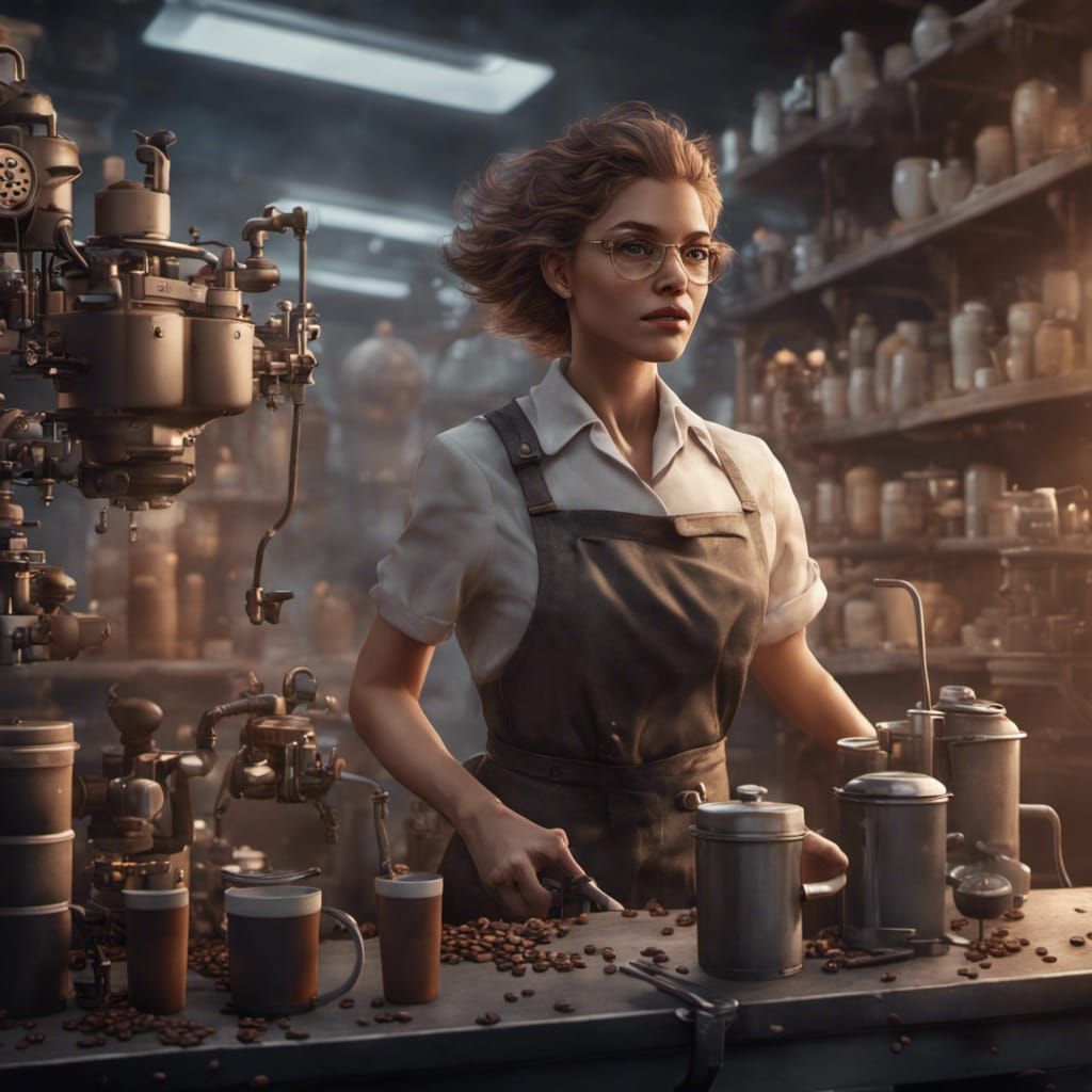 Coffee science - AI Generated Artwork - NightCafe Creator