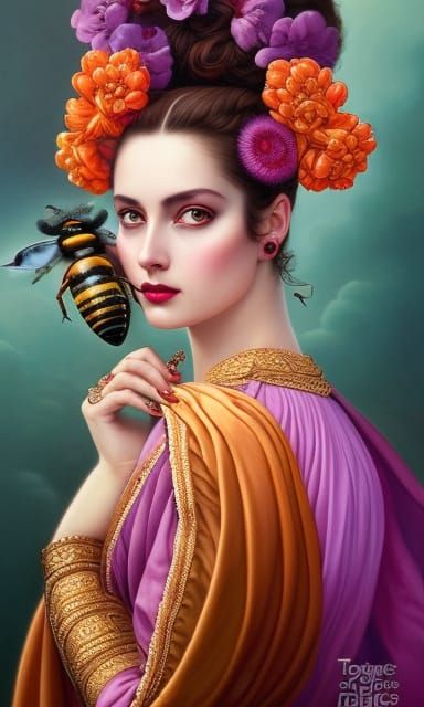 Bee lady - AI Generated Artwork - NightCafe Creator