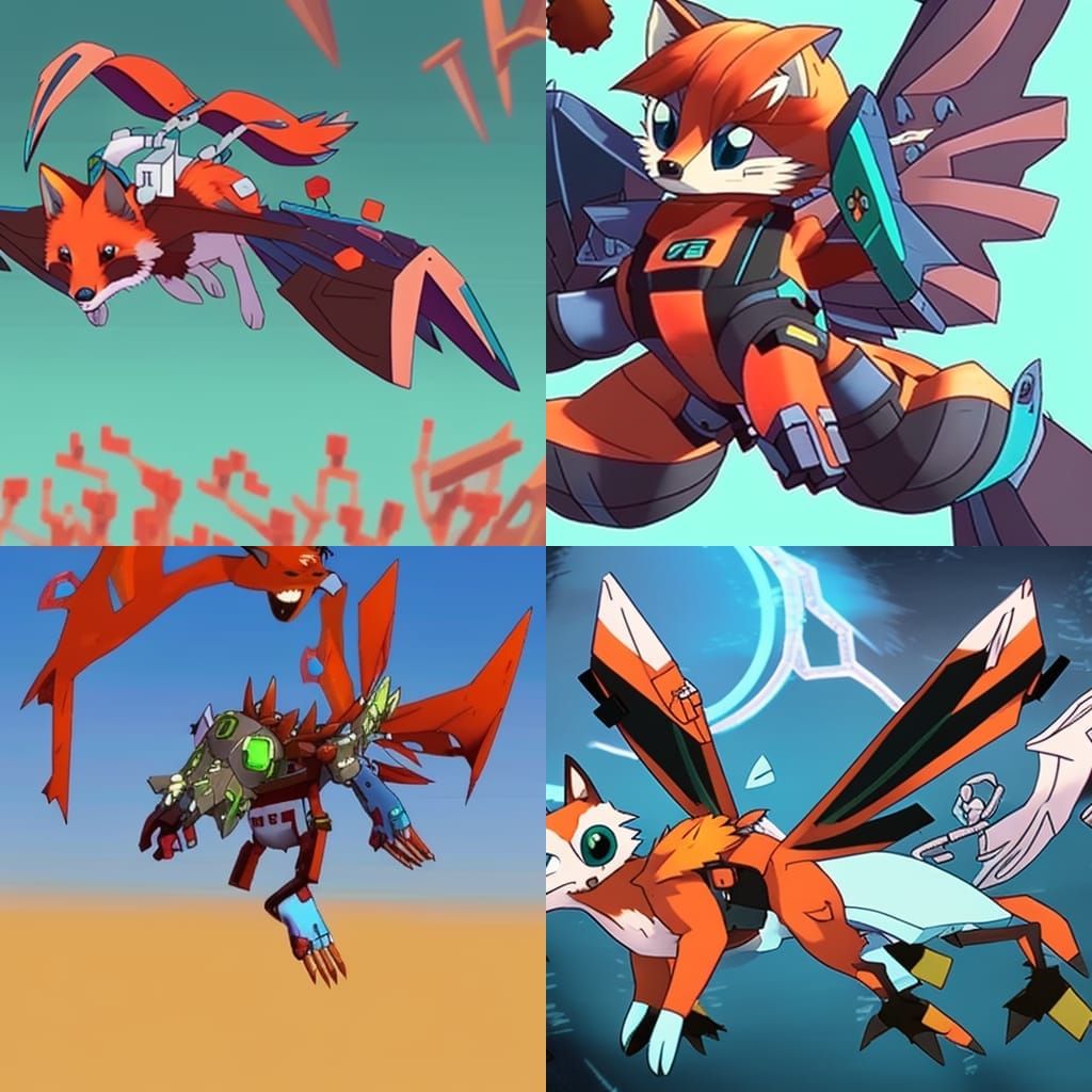 fox formicapunk flying exoskeleton - AI Generated Artwork - NightCafe ...