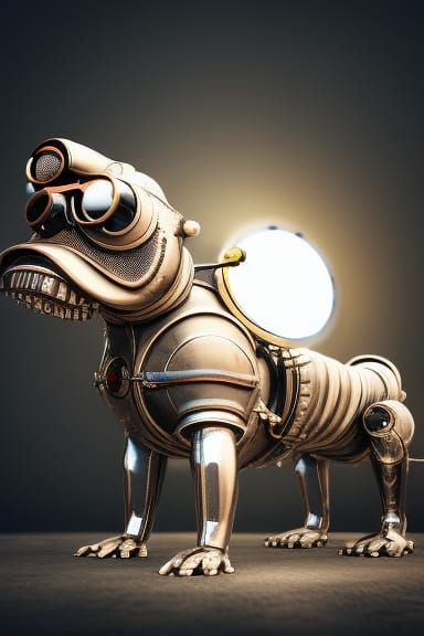 Mechanical Watchdog - AI Generated Artwork - NightCafe Creator