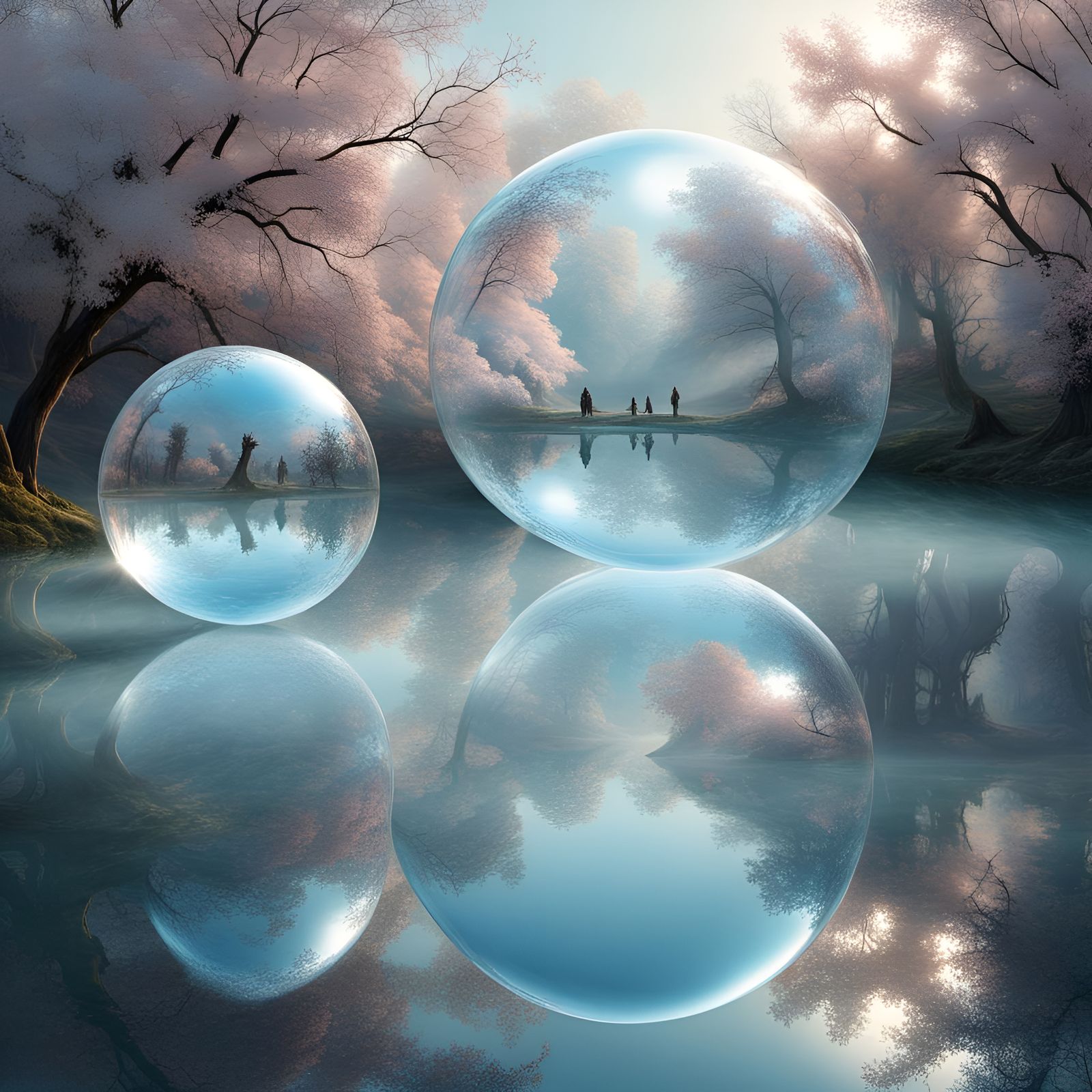 Serene stroll - AI Generated Artwork - NightCafe Creator