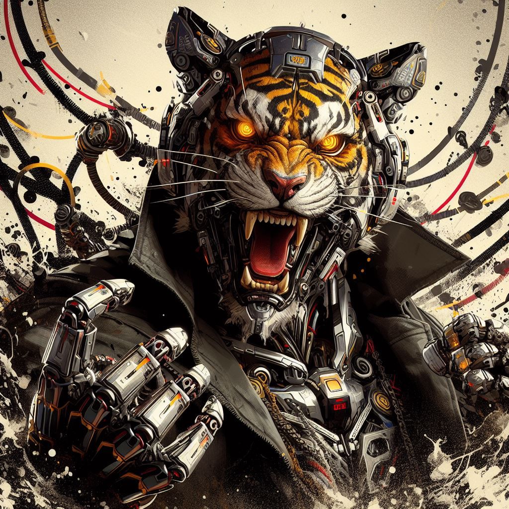 Android Tiger - AI Generated Artwork - NightCafe Creator