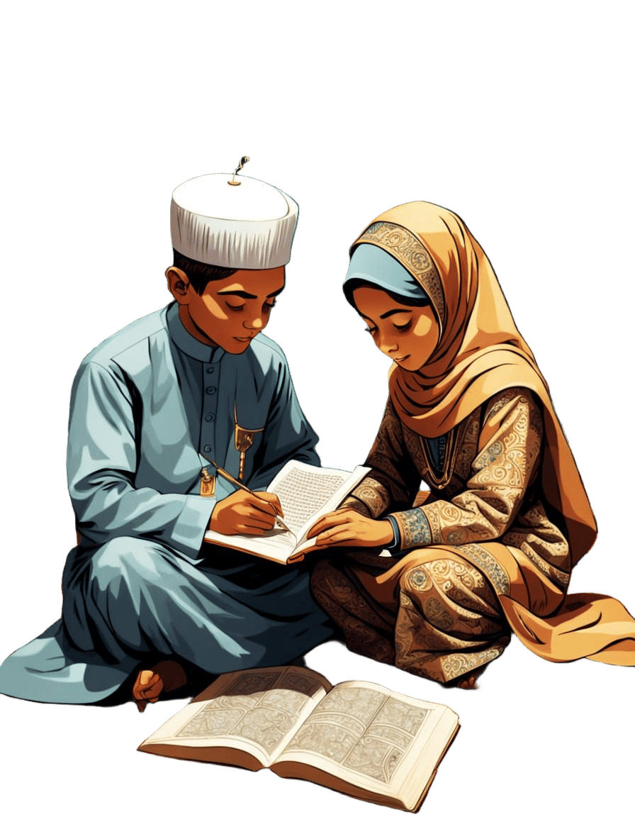 My first hadith - Muslim Children Reading Hadith in Traditi...