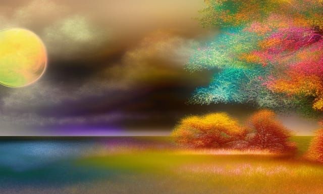 Color of dreamy night - AI Generated Artwork - NightCafe Creator