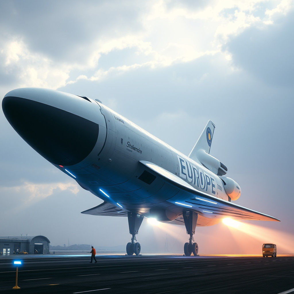 Futuristic space shuttle - Futuristic space shuttle