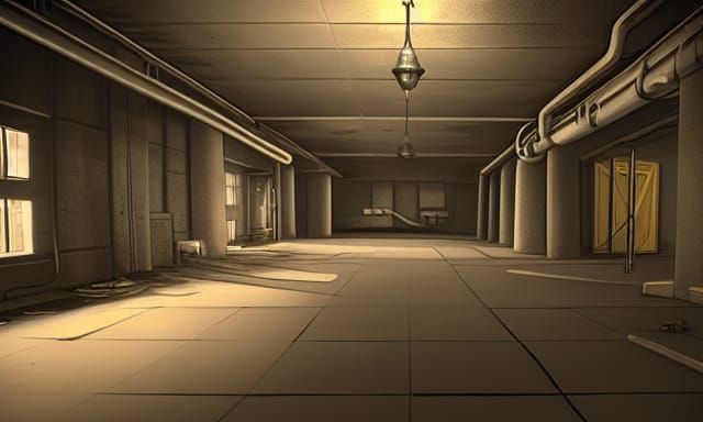 underground secret lab, h.r. geiger, unreal engine 5 - AI Generated ...