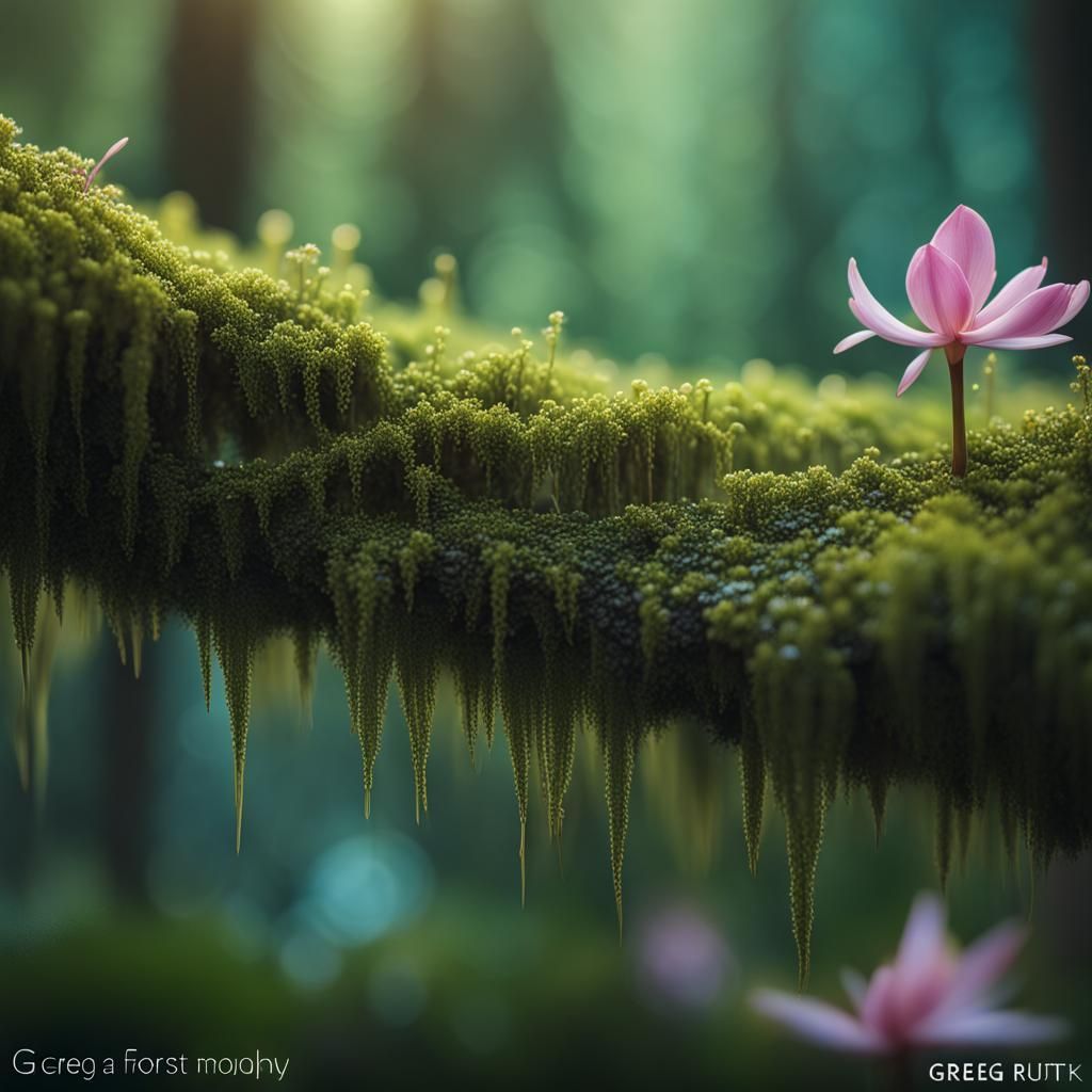 Forest Macro photography - AI Generated Artwork - NightCafe Creator