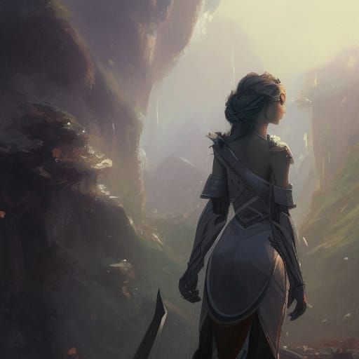 A lone wanderer - AI Generated Artwork - NightCafe Creator