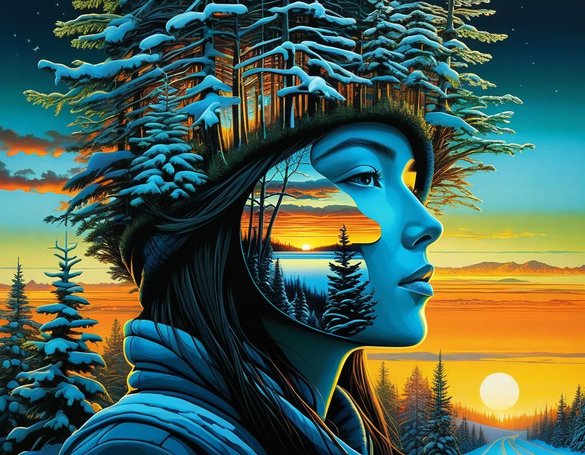 Surreal Sunset - AI Generated Artwork - NightCafe Creator