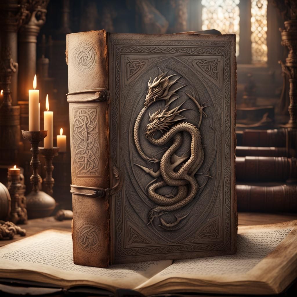 Book of Dragon Lore - AI Generated Artwork - NightCafe Creator