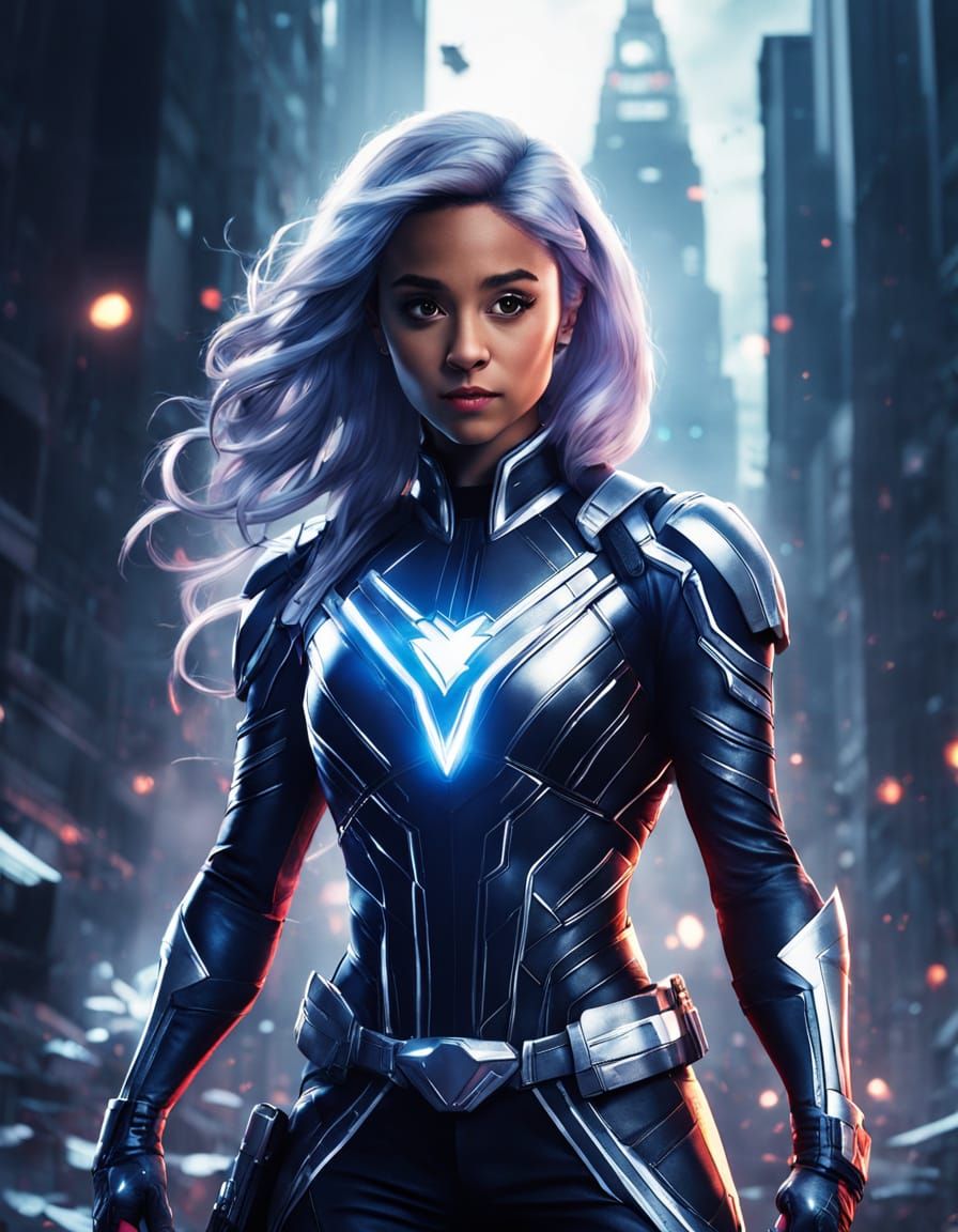 Ariana Grande as Rogue, Marvel's Superpowered X-Me... - AI Art