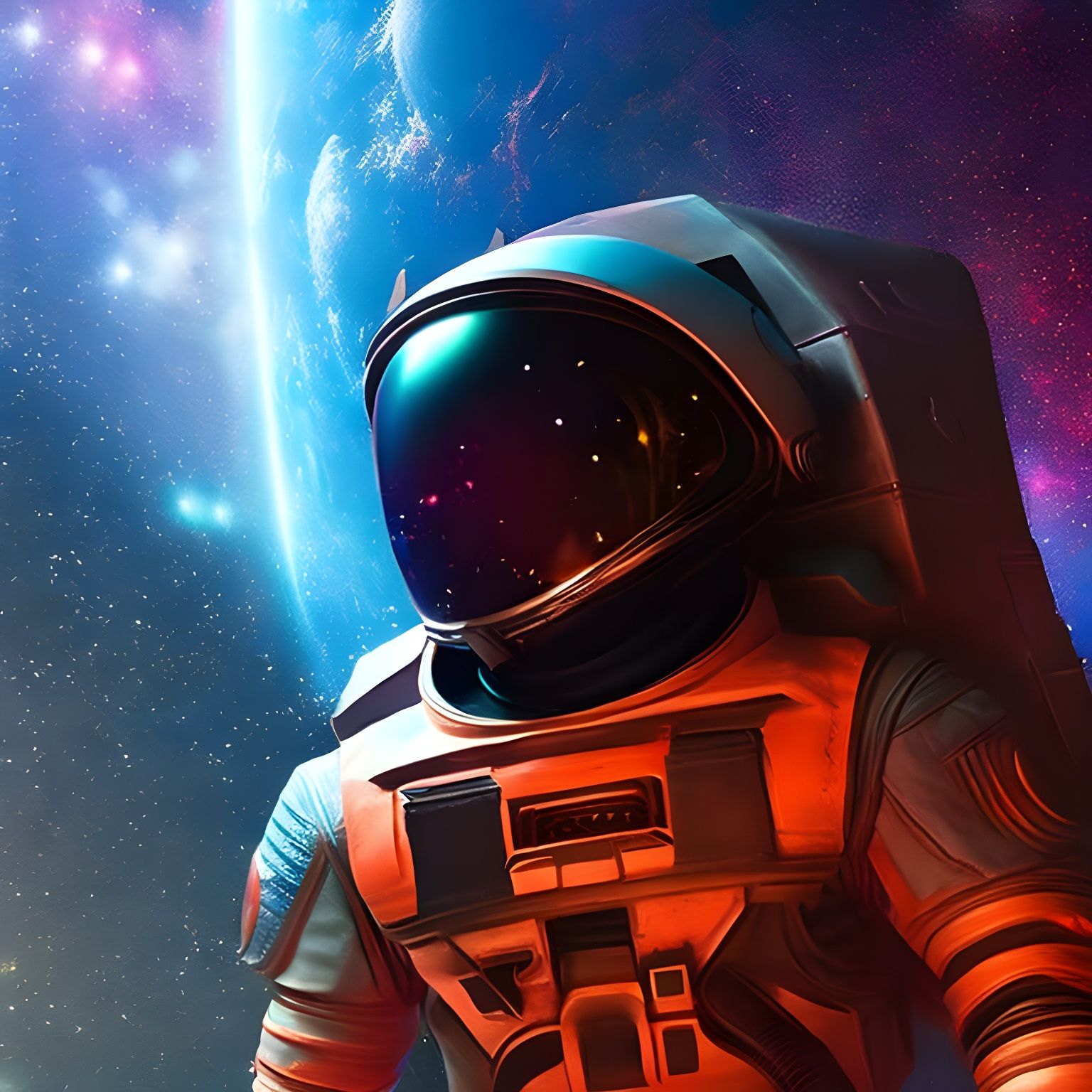 Galactic explorer, ver. 2 - AI Generated Artwork - NightCafe Creator