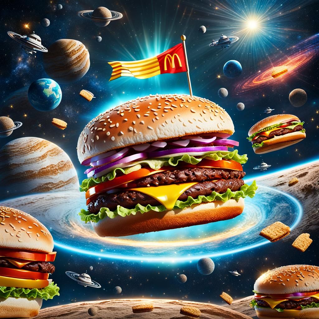 Space Burger - AI Generated Artwork - NightCafe Creator