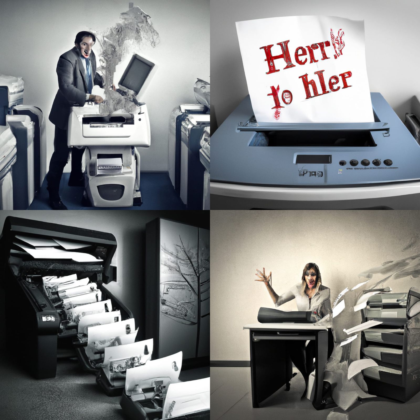 copy machine hell - AI Generated Artwork - NightCafe Creator