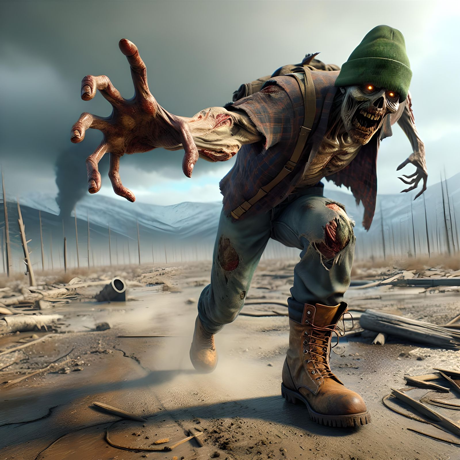 | YouTube Thumbnails | Lumberjack Zombie | 5 | - AI Generated Artwork ...