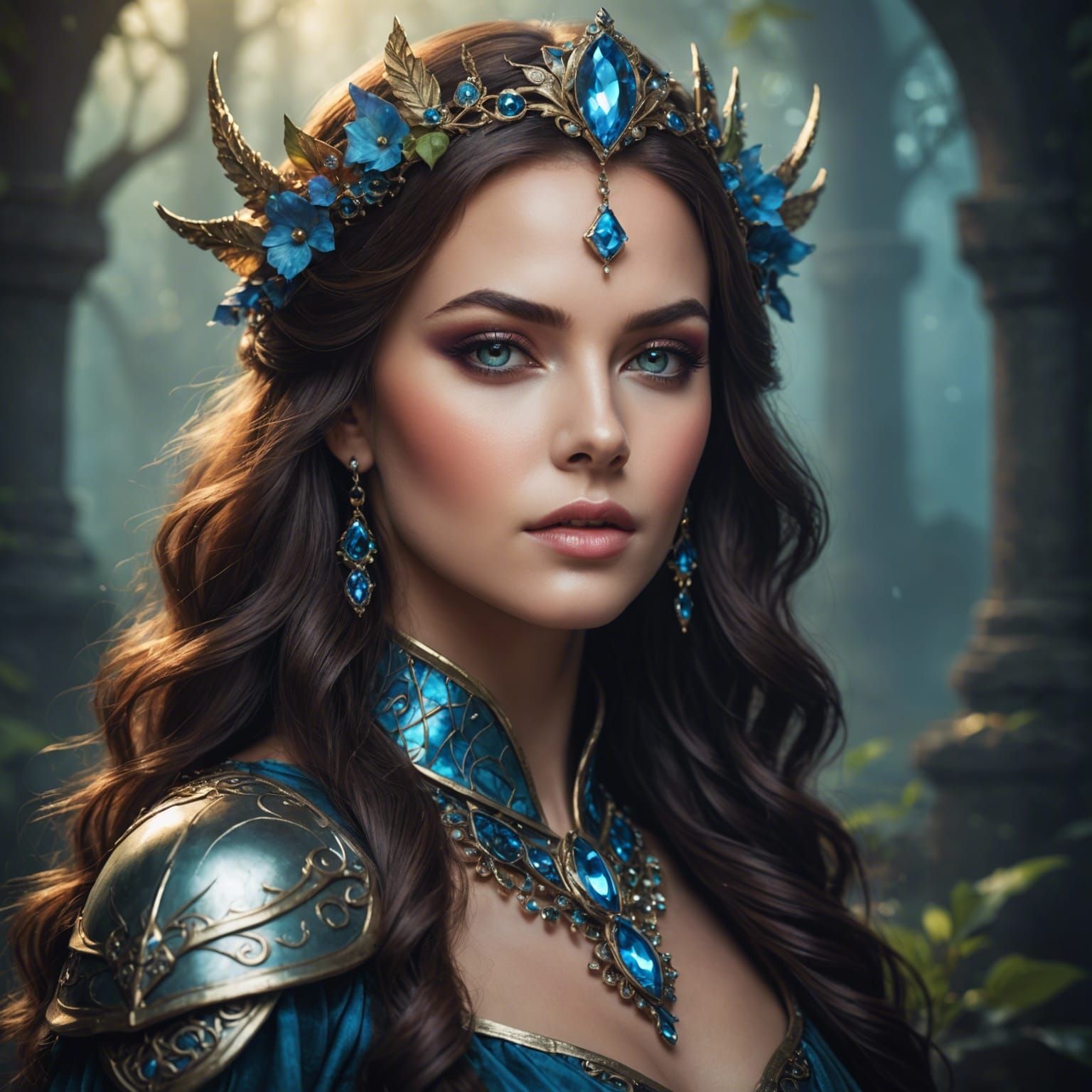 Gorgeous woman, fantasy portrait - AI Generated Artwork - NightCafe Creator
