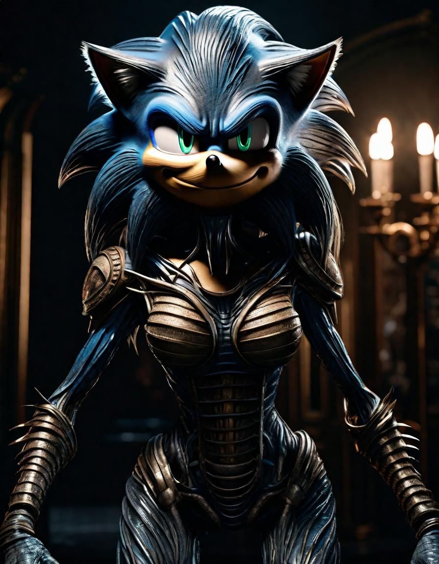 female Sonic - AI Generated Artwork - NightCafe Creator