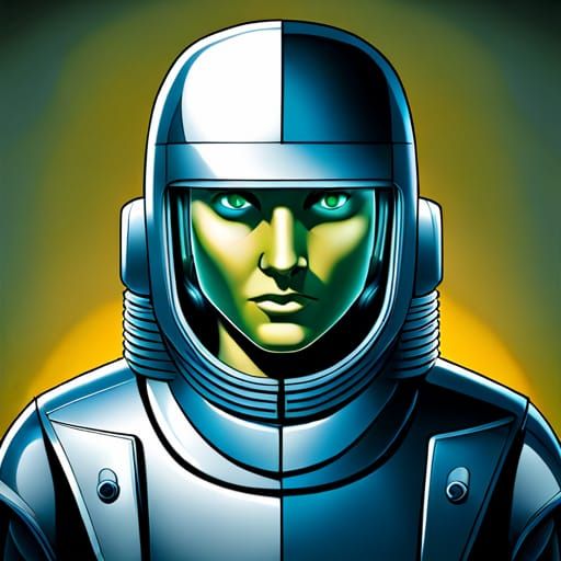 Retrofuturistic Android 1 - AI Generated Artwork - NightCafe Creator