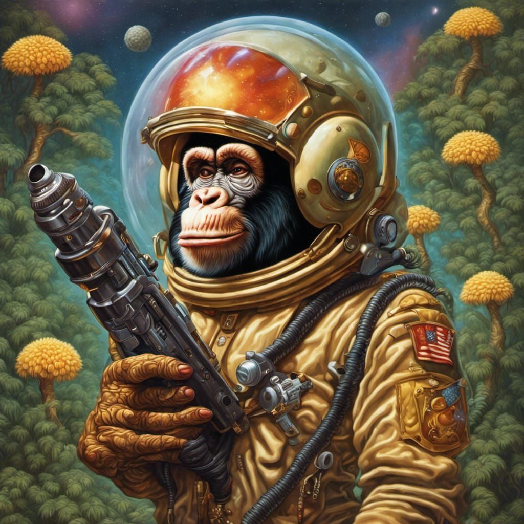 Space Visitor - Chuck - AI Generated Artwork - NightCafe Creator