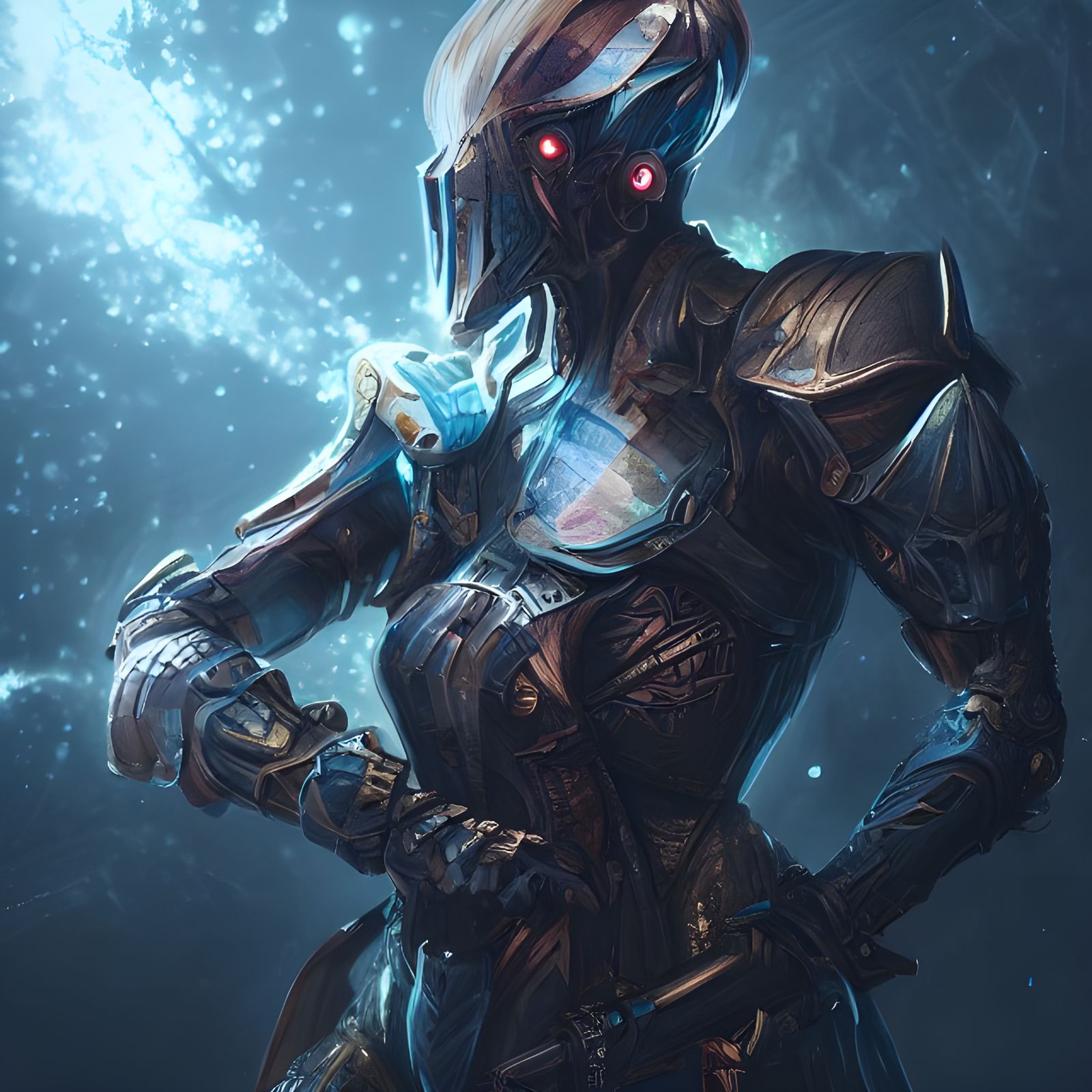 Cyberknight V - AI Generated Artwork - NightCafe Creator