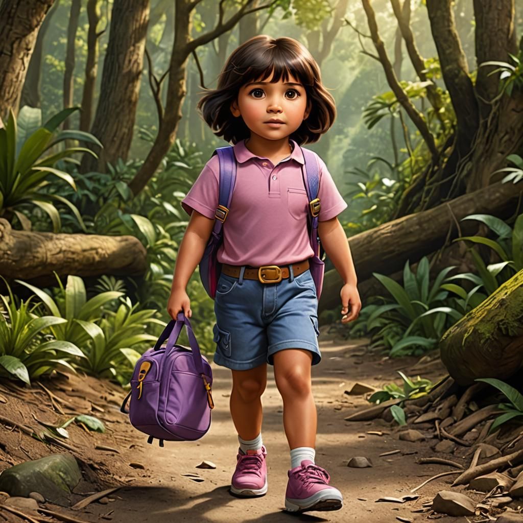Dora the explorer in real life - AI Generated Artwork - NightCafe Creator