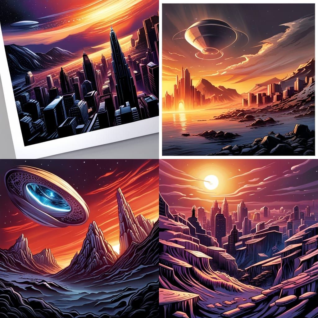 Alien Invasion World - AI Generated Artwork - NightCafe Creator