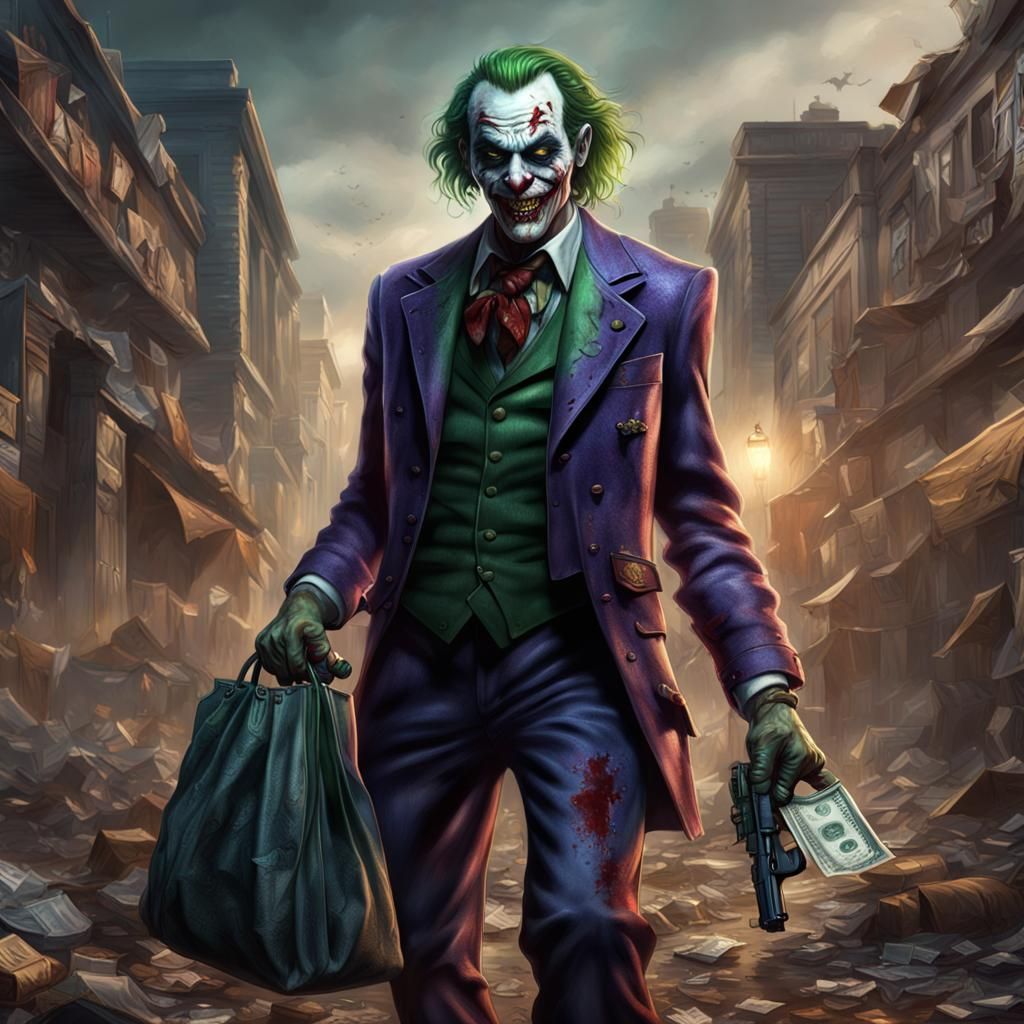 zombie joker - AI Generated Artwork - NightCafe Creator