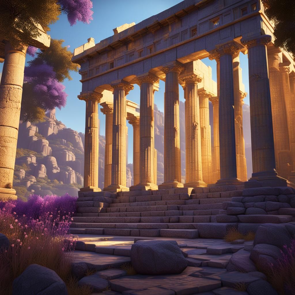 greek temple 2 - AI Generated Artwork - NightCafe Creator