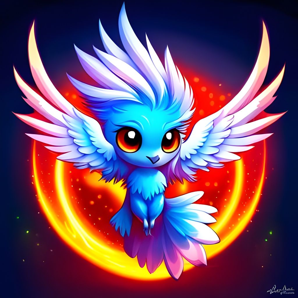 Chibi Phoenix - AI Generated Artwork - NightCafe Creator
