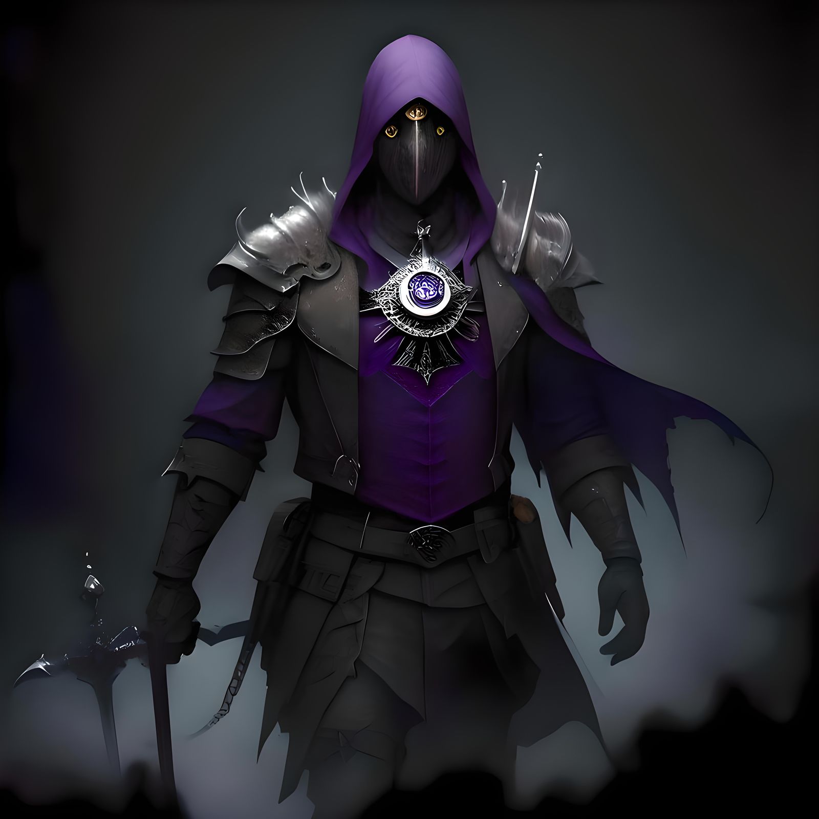 A highly visible, realistic, Eyes without a face a masterpiece, 8k ...