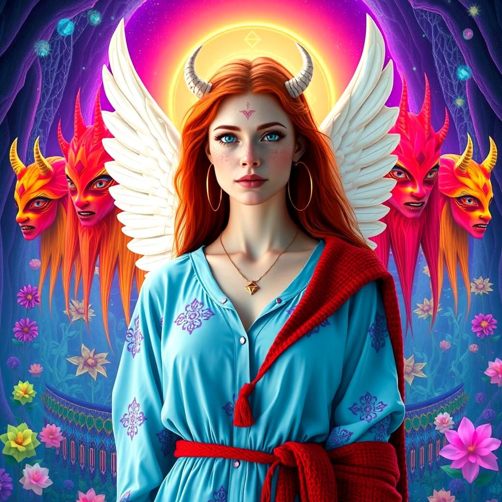 Lucia & Friends - Ethereal Goddess in Majestic Cosmic Realm