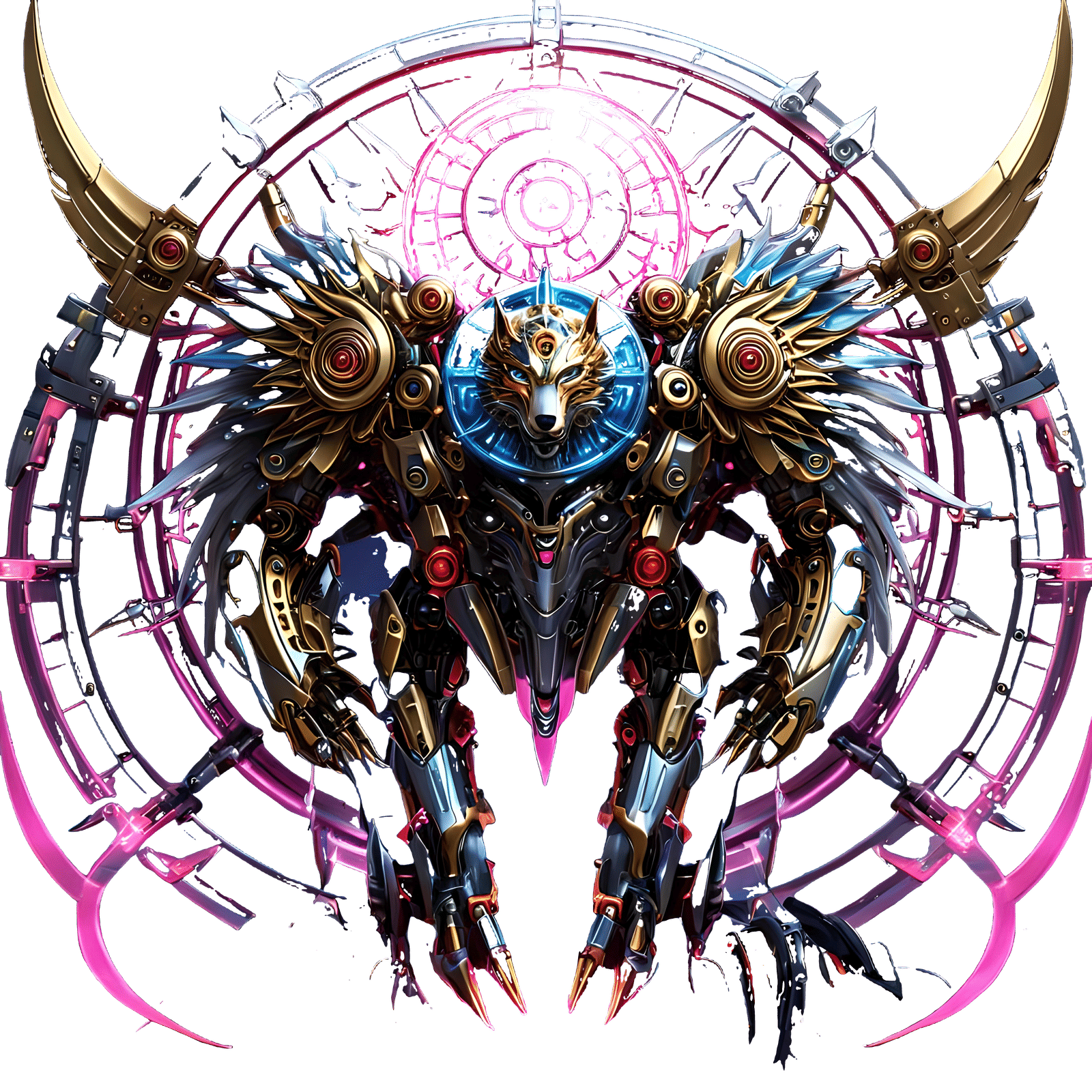 Mecha Wolf - AI Generated Artwork - NightCafe Creator