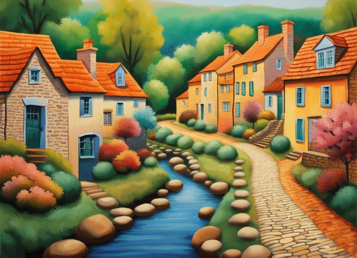 Stonecreek Haven IV - AI Generated Artwork - NightCafe Creator