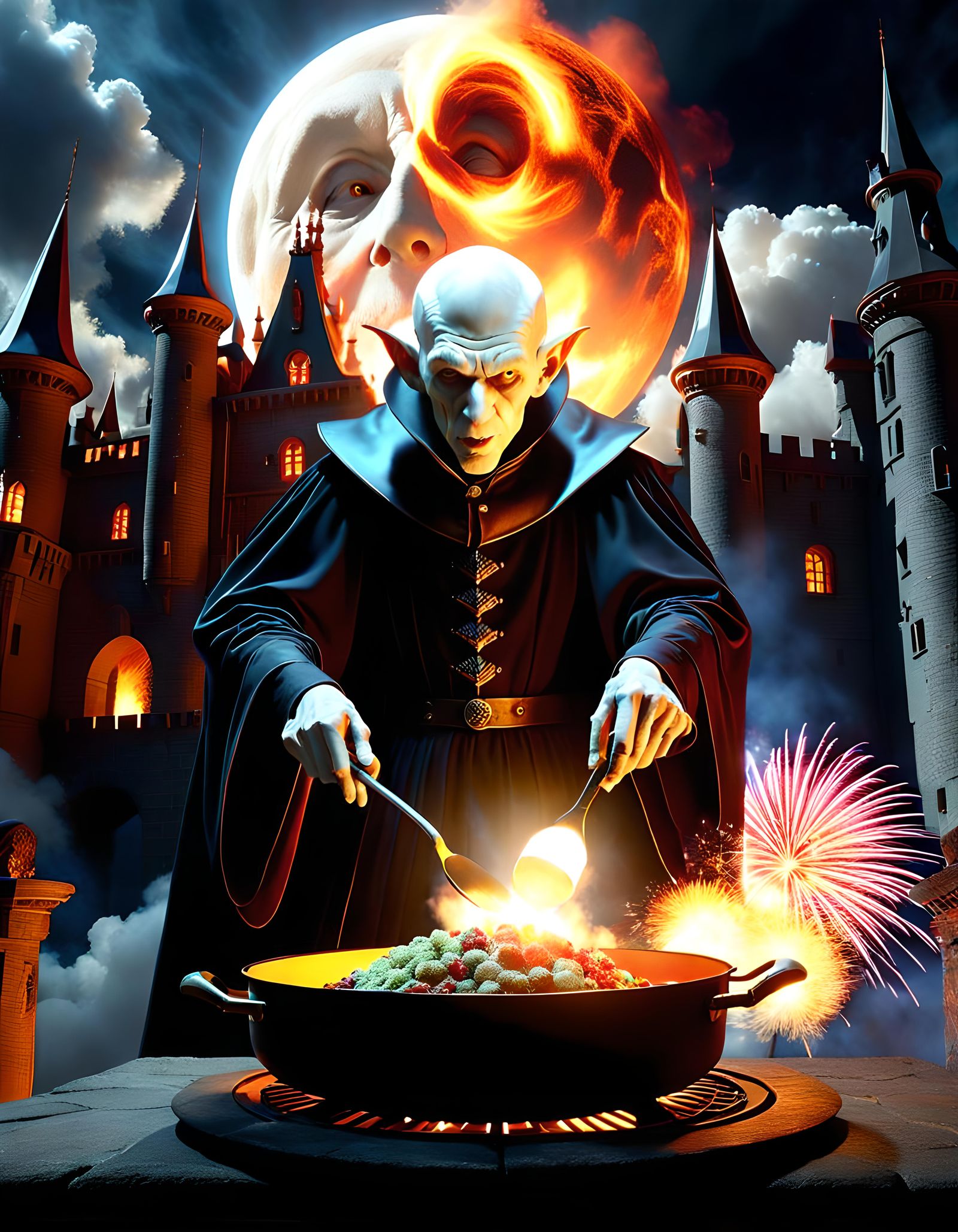 Nosferatu's Full Moon Potion Cooking Class - AI Generated Artwork ...
