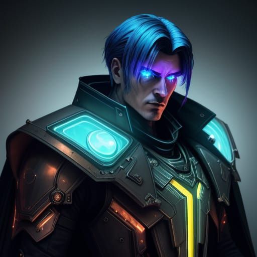 Elegant Vampire Mech Blends Steampunk and Cyberpun... - AI Art